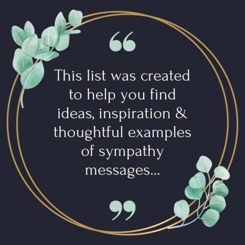 Sympathy Messages: What To Write In Your Sympathy Card - Craft and Gift ...